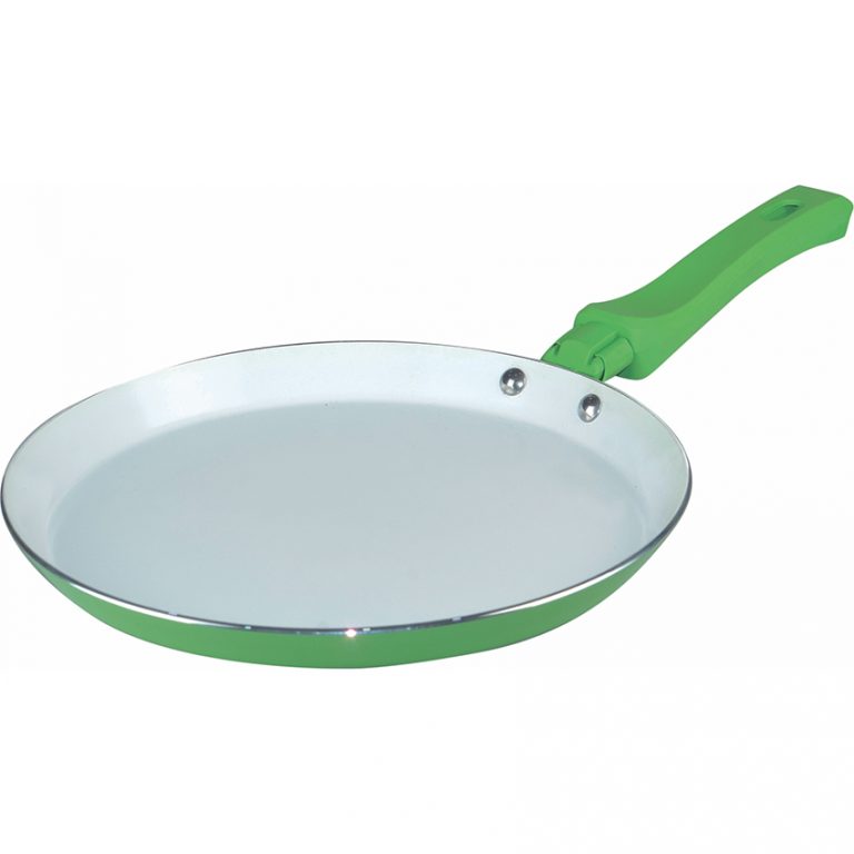 PANQUEQUERA DE ALUMINIO 22 CM CON INTERIOR CERAMICO MODELO VERDE ...